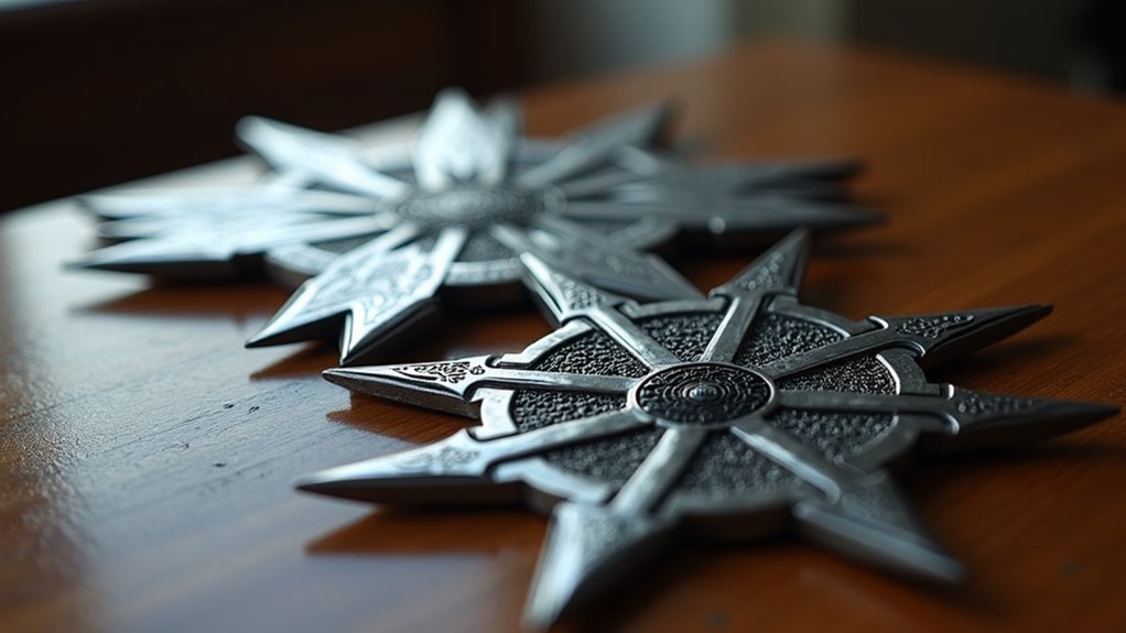 Precision Throwing Stars for Defense